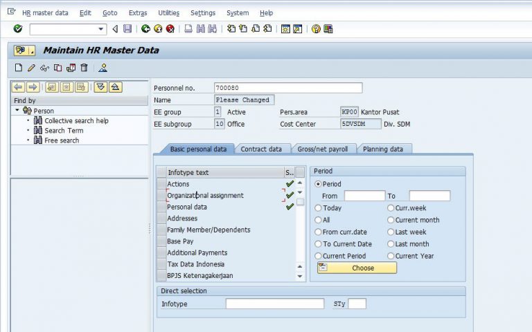 How to use HR_MAINTAIN_MASTERDATA for new hiring - Free SAP Online Training Tutorial