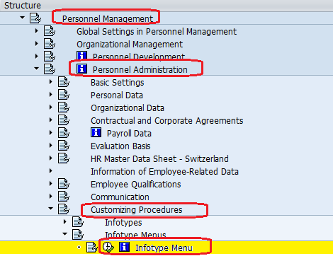Infotype menu Configuration Steps SAP HR - Free SAP Online Training Tutorial